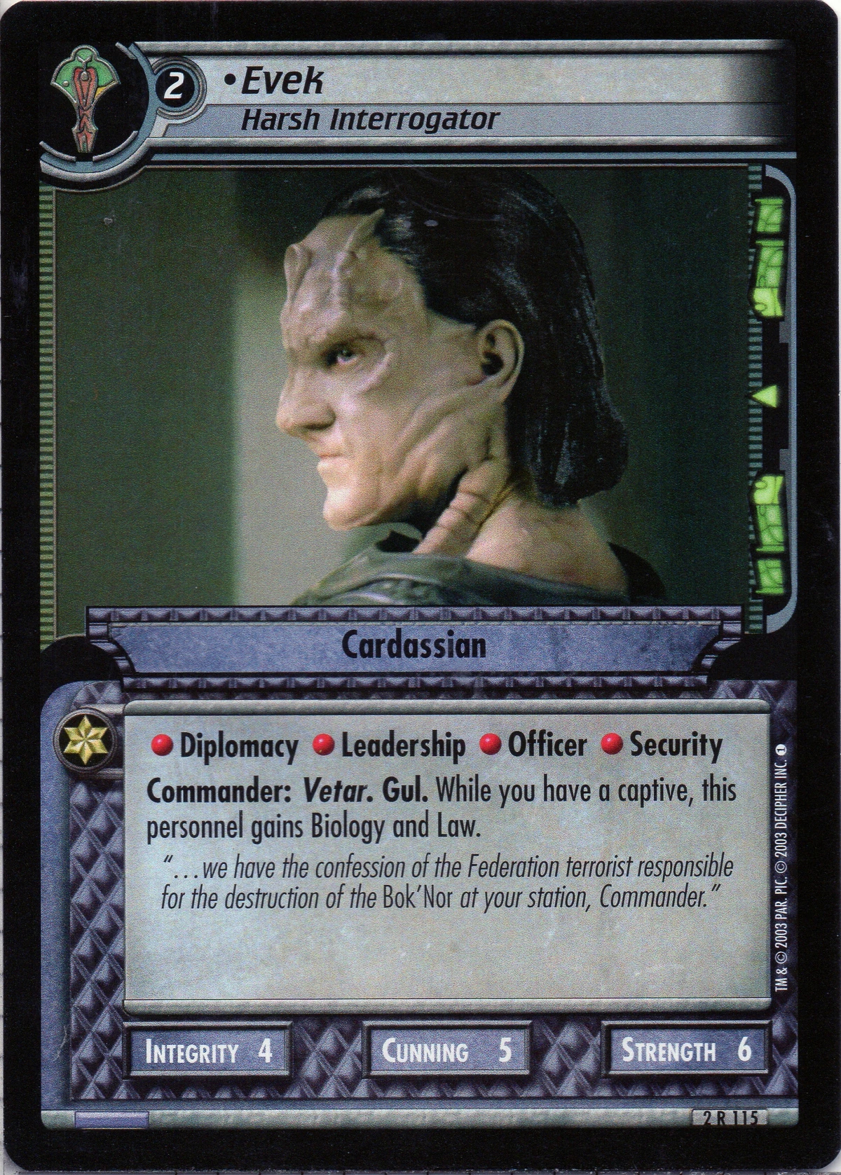 Evek - Harsh Interrogator (ENE) | CardGuide Wiki | Fandom