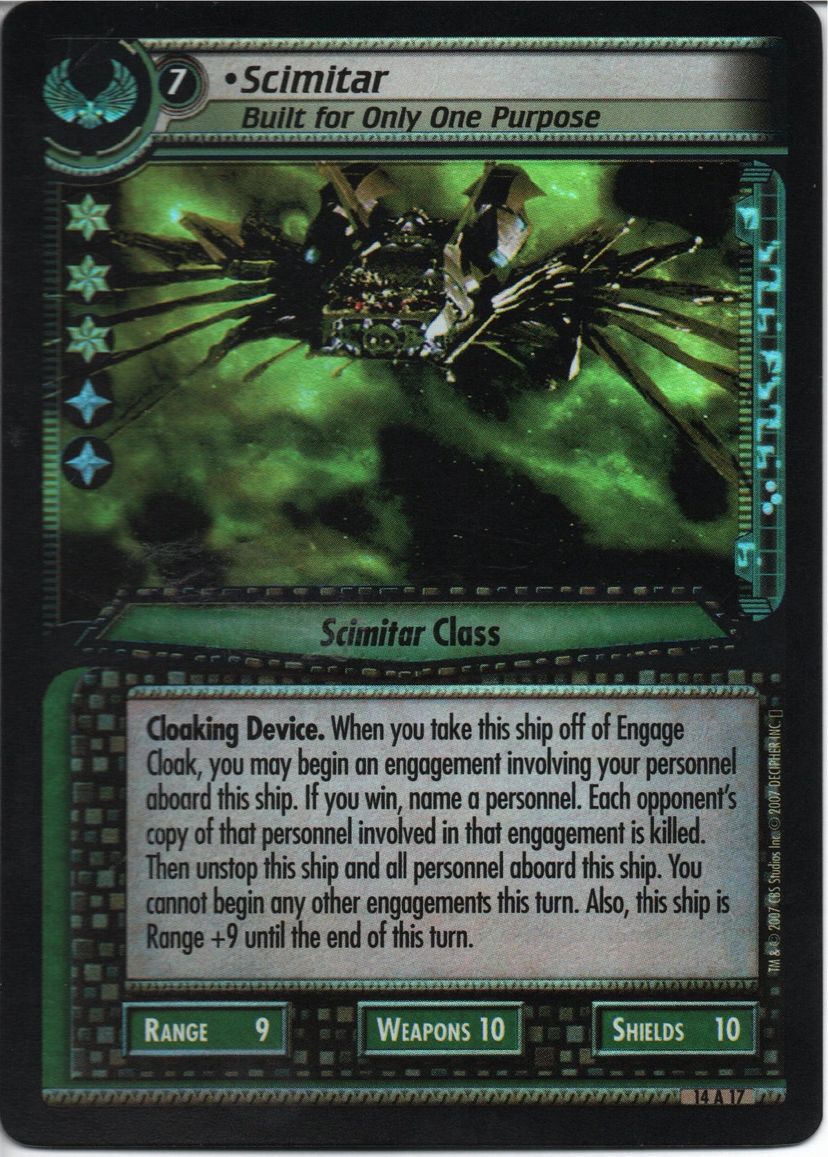 Scimitar - Built for Only One Purpose (Archive) | CardGuide Wiki | Fandom