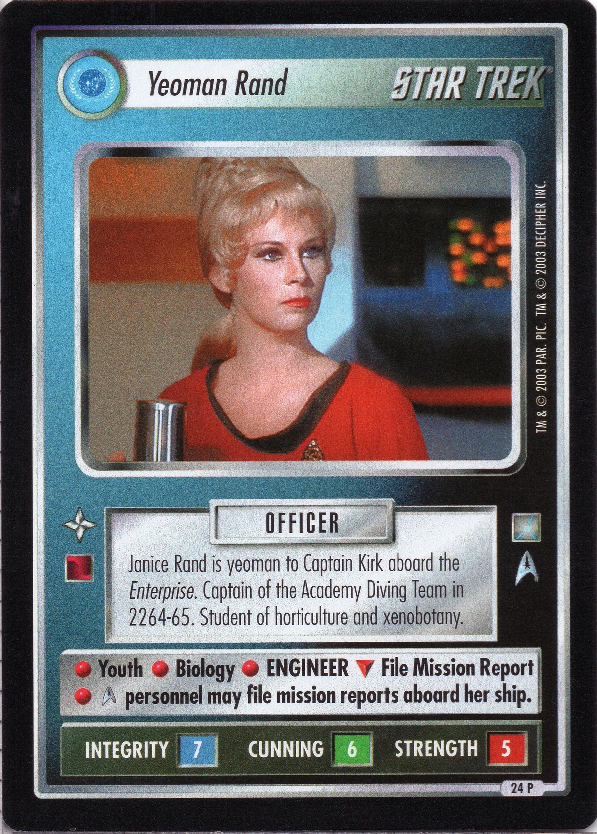 Yeoman Rand (AGT) | CardGuide Wiki | Fandom