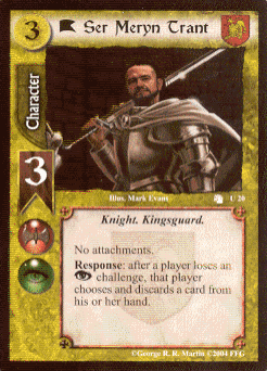 Ser Meryn Trant (AToS) | CardGuide Wiki | Fandom