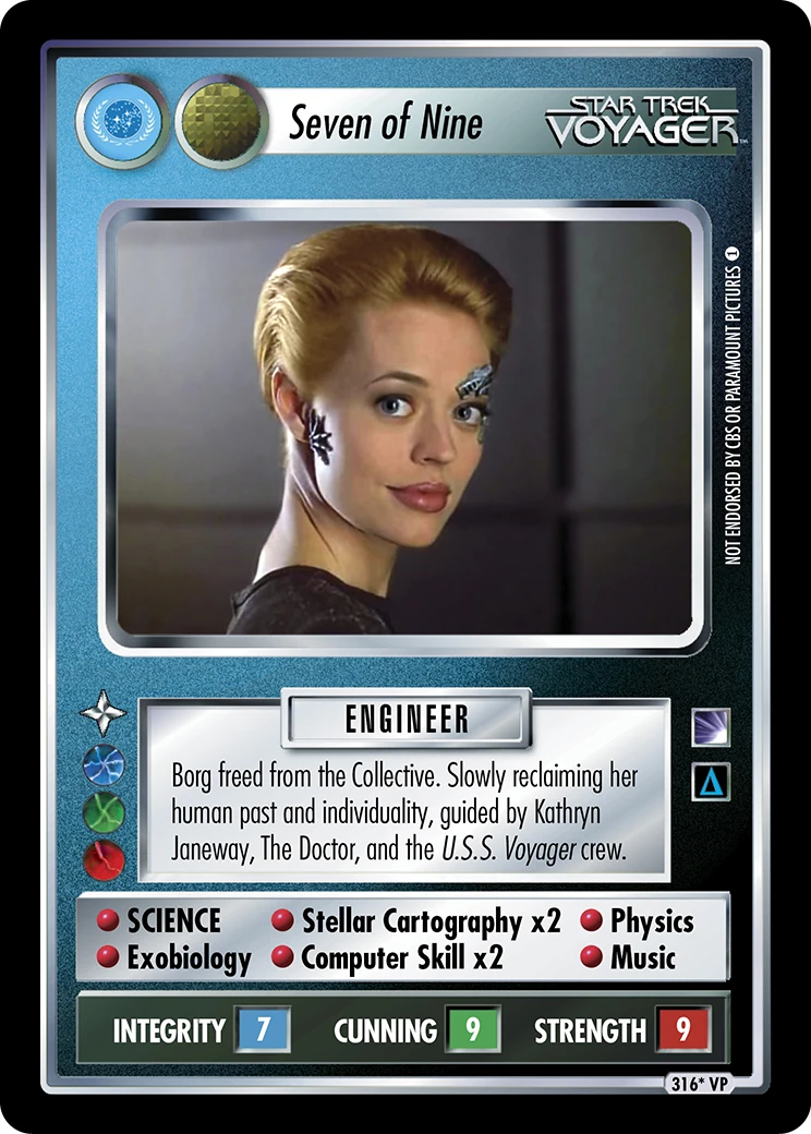 Seven of Nine (316VP) (AI) | CardGuide Wiki | Fandom
