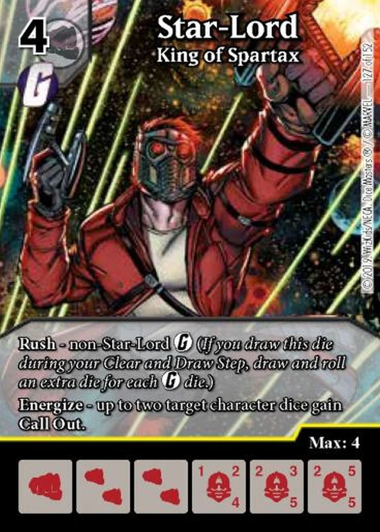 Star-Lord - King of Spartax (AIGDP) | CardGuide Wiki | Fandom