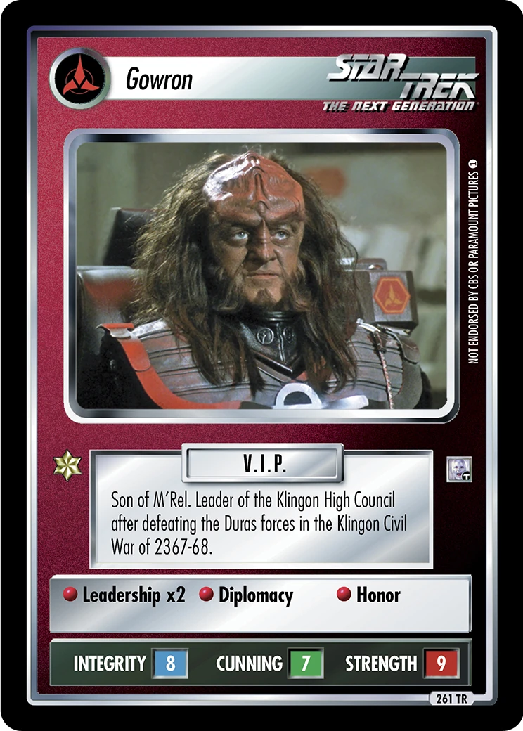 Gowron (PT) | CardGuide Wiki | Fandom