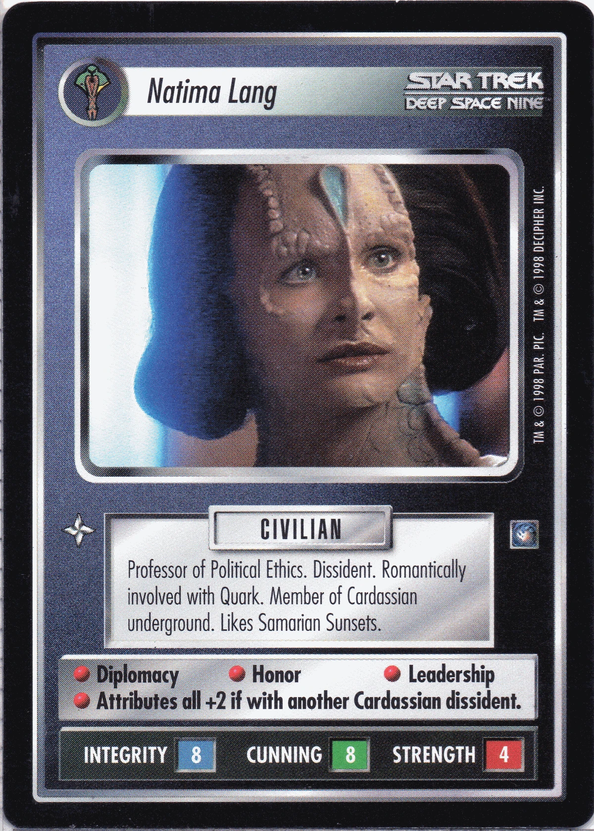 Natima Lang (DS9) | CardGuide Wiki | Fandom