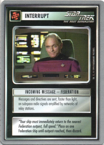 Incoming Message - Federation (CT) | CardGuide Wiki | Fandom