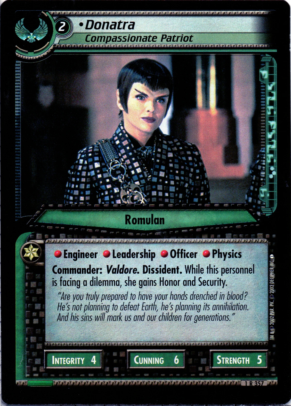 Donatra - Compassionate Patriot (2E) | CardGuide Wiki | Fandom