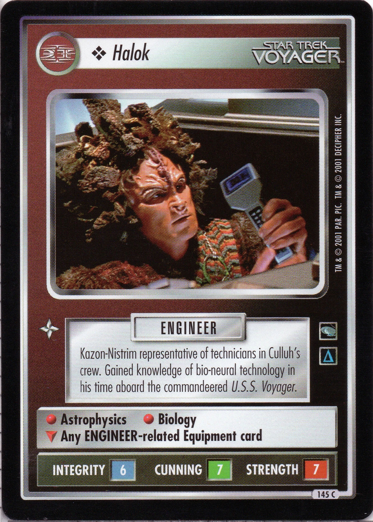 Halok (VOY) | CardGuide Wiki | Fandom