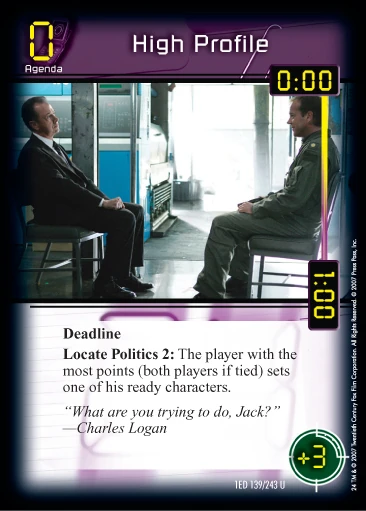 High Profile (1E) | CardGuide Wiki | Fandom