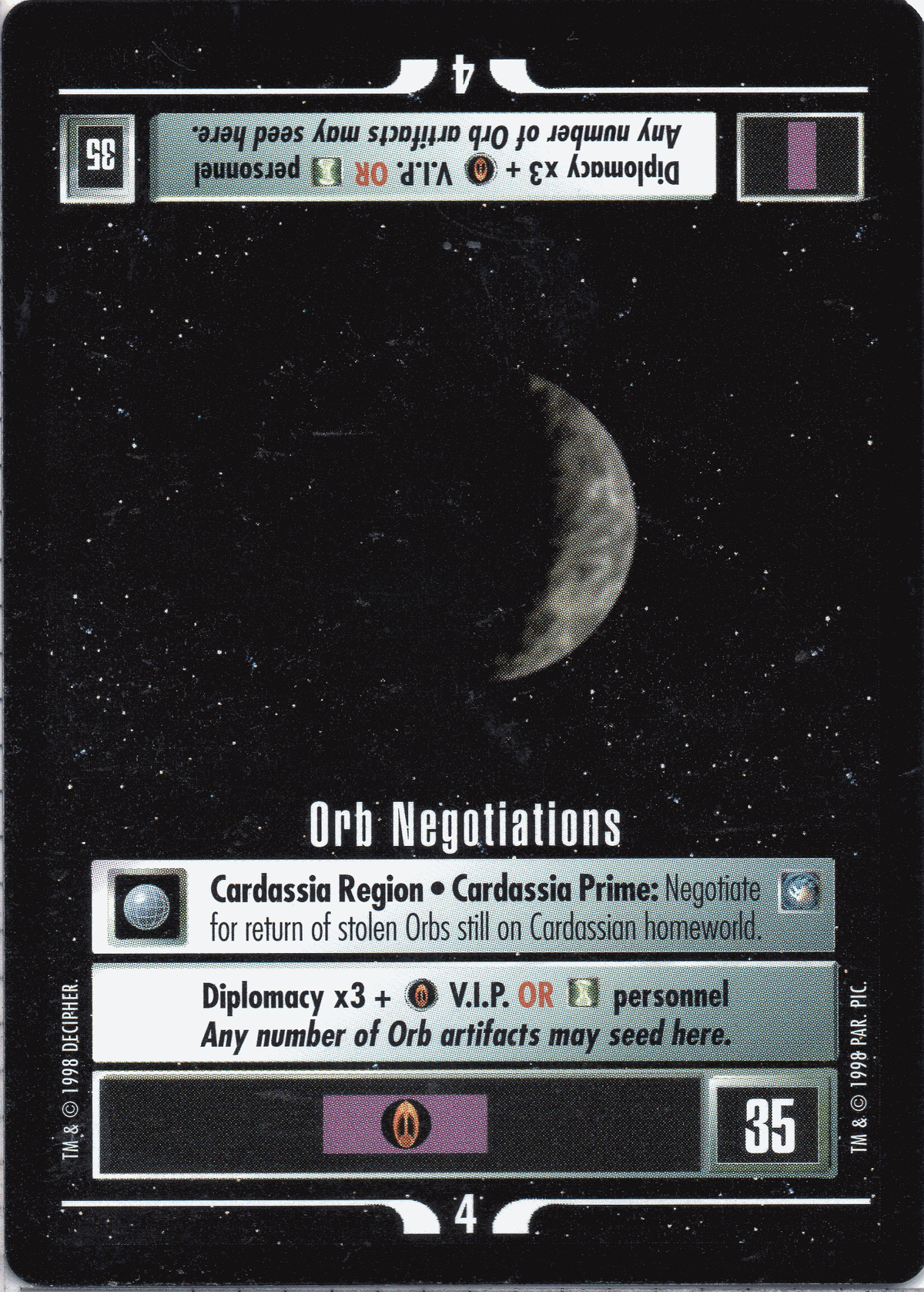 Orb Negotiations Ds9 Cardguide Wiki Fandom