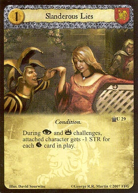 Slanderous Lies (FKE) | CardGuide Wiki | Fandom