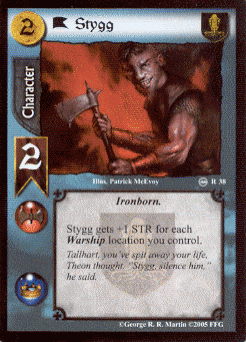 Stygg (ASoT) | CardGuide Wiki | Fandom