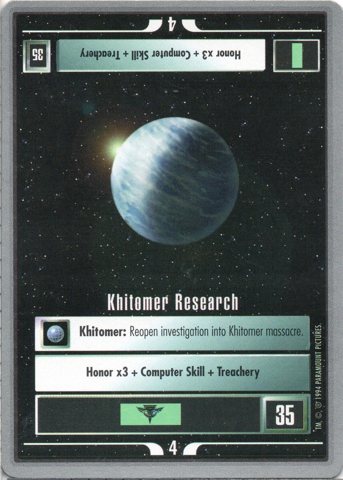 Khitomer Research Ct Cardguide Wiki Fandom