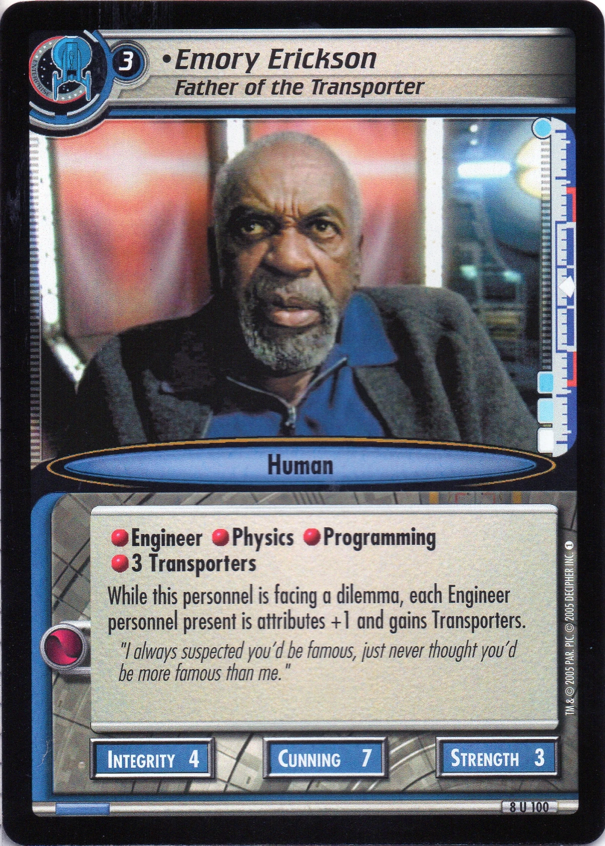 Emory Erickson - Father of the Transporter (TBG) | CardGuide Wiki | Fandom