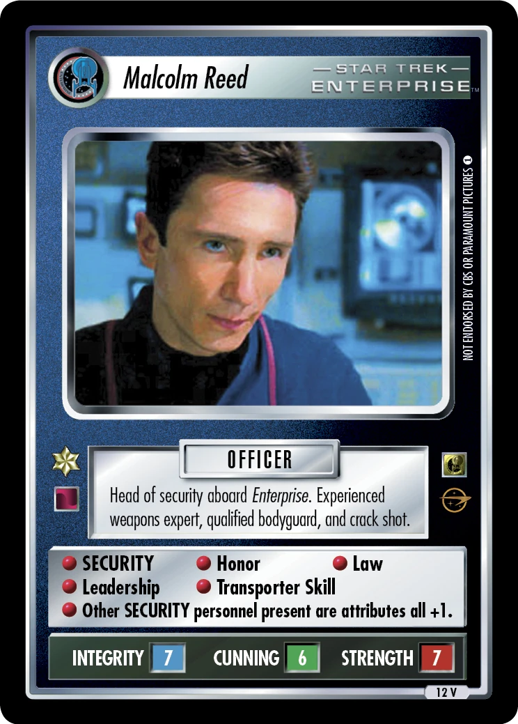 Malcolm Reed (ECR) | CardGuide Wiki | Fandom