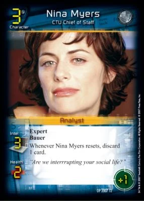 Nina Myers - CTU Chief of Staff (OPP) | CardGuide Wiki | Fandom
