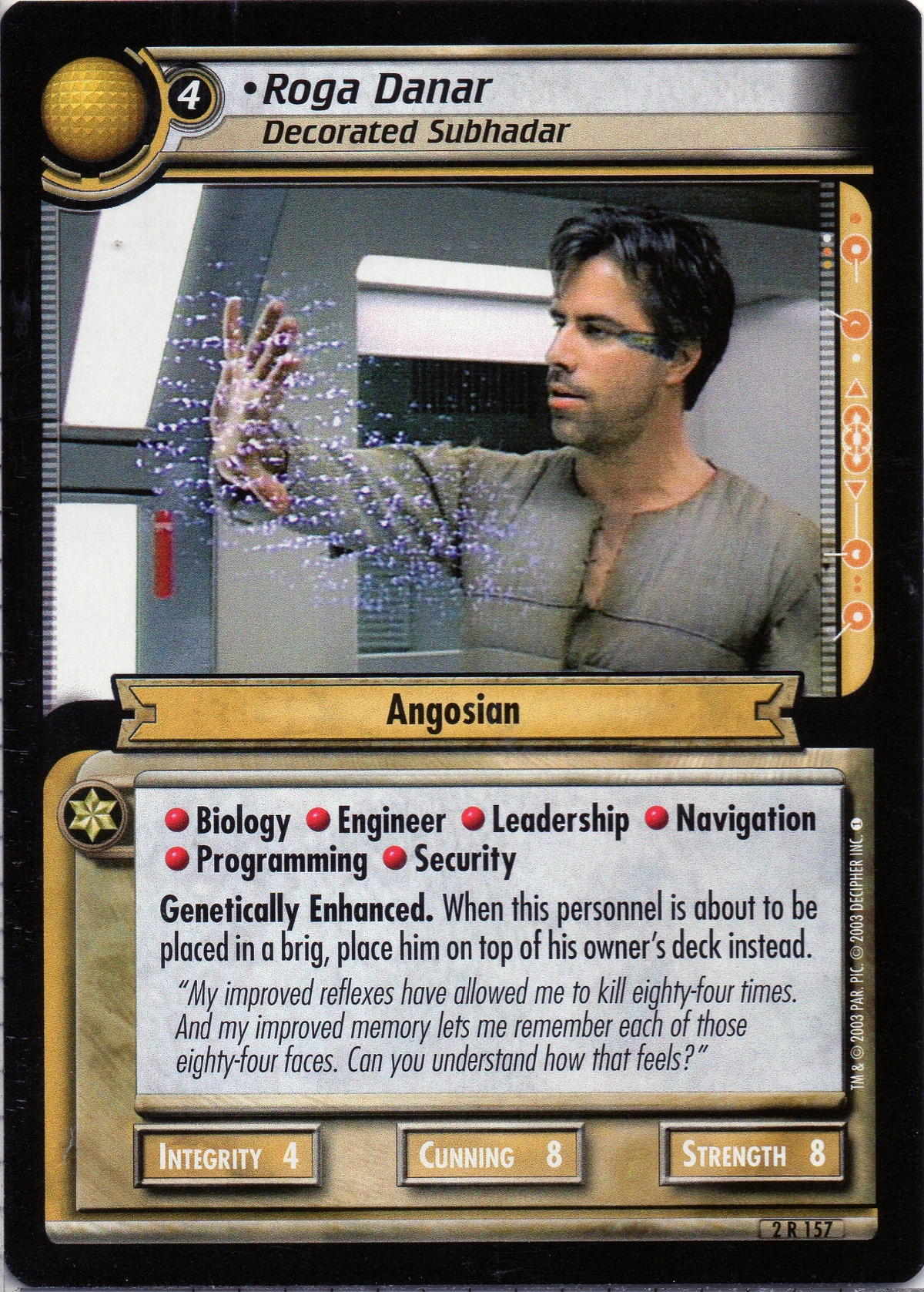 Roga Danar - Decorated Subhadar (ENE) | CardGuide Wiki | Fandom