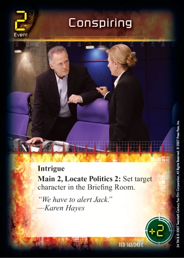 Conspiring (1E) | CardGuide Wiki | Fandom