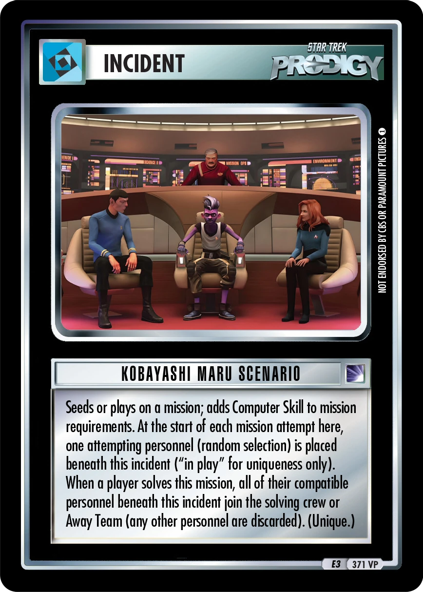 Kobayashi Maru Scenario (Errata) (371VP) | CardGuide Wiki | Fandom