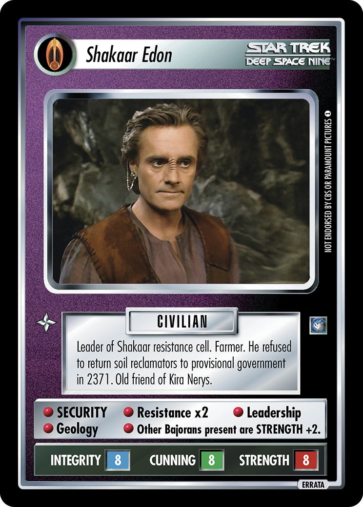 Shakaar Edon Errata Ds9 Cardguide Wiki Fandom