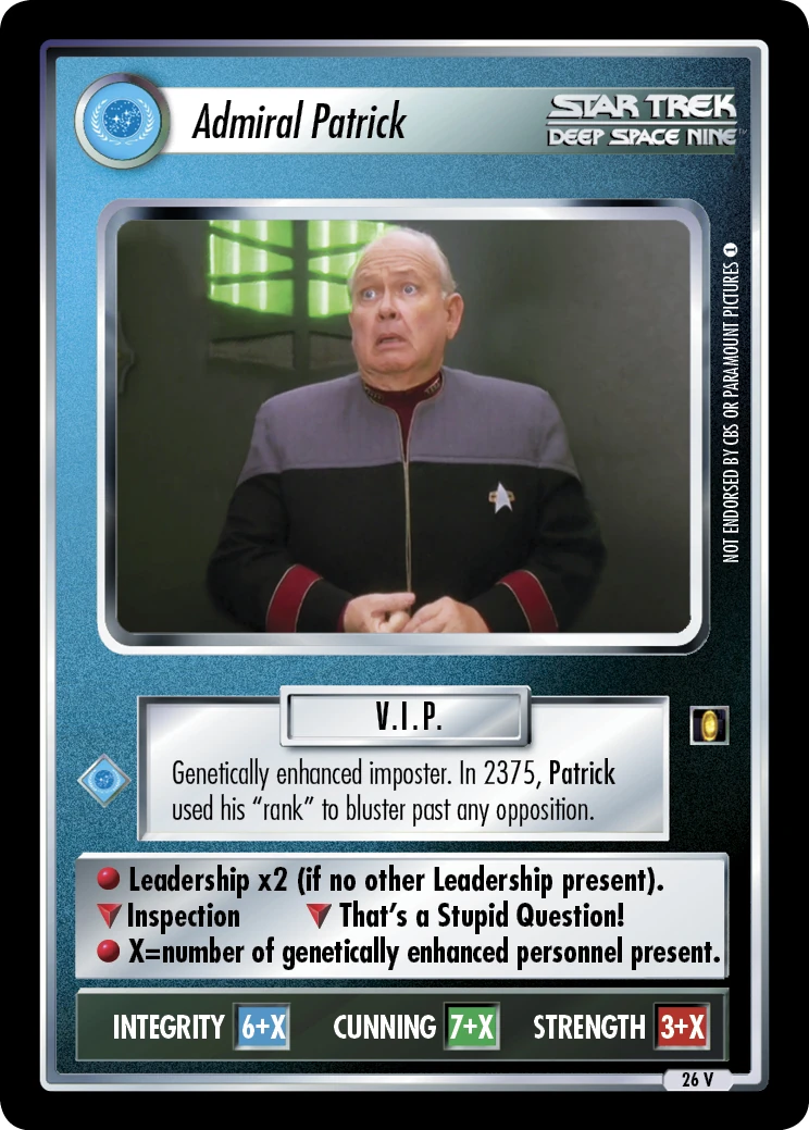 Admiral Patrick (Meta) | CardGuide Wiki | Fandom