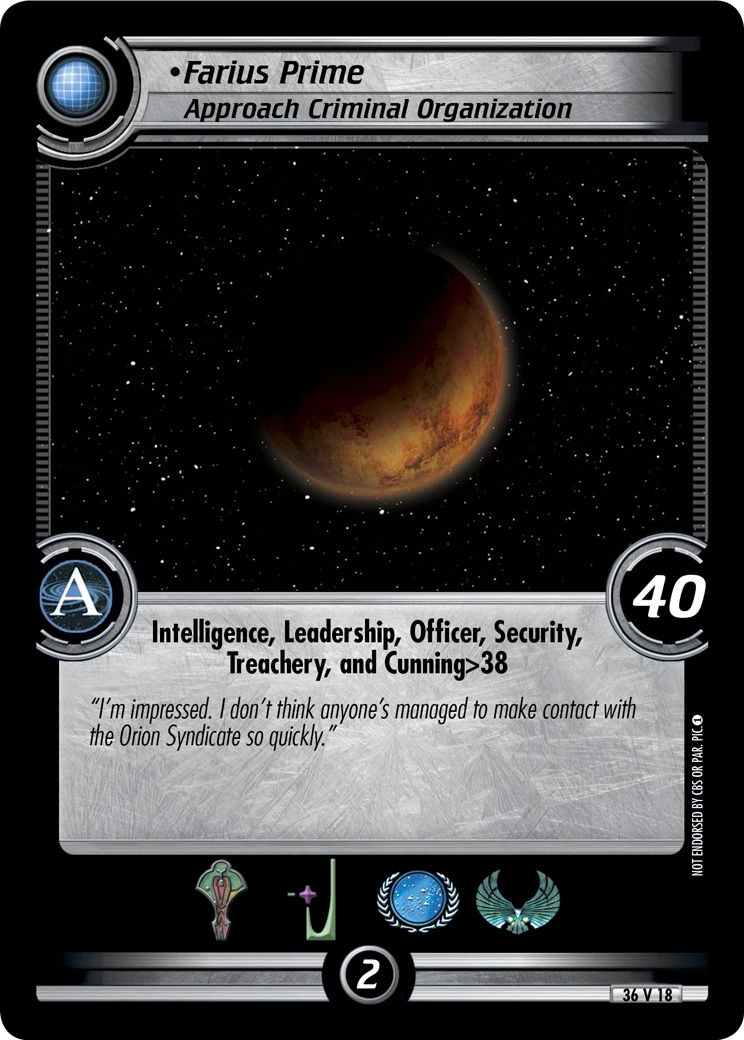 Farius Prime - Approach Criminal Organization (ATtS) | CardGuide Wiki ...