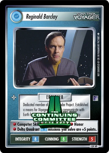 Reginald Barclay (VP TCC) | CardGuide Wiki | Fandom