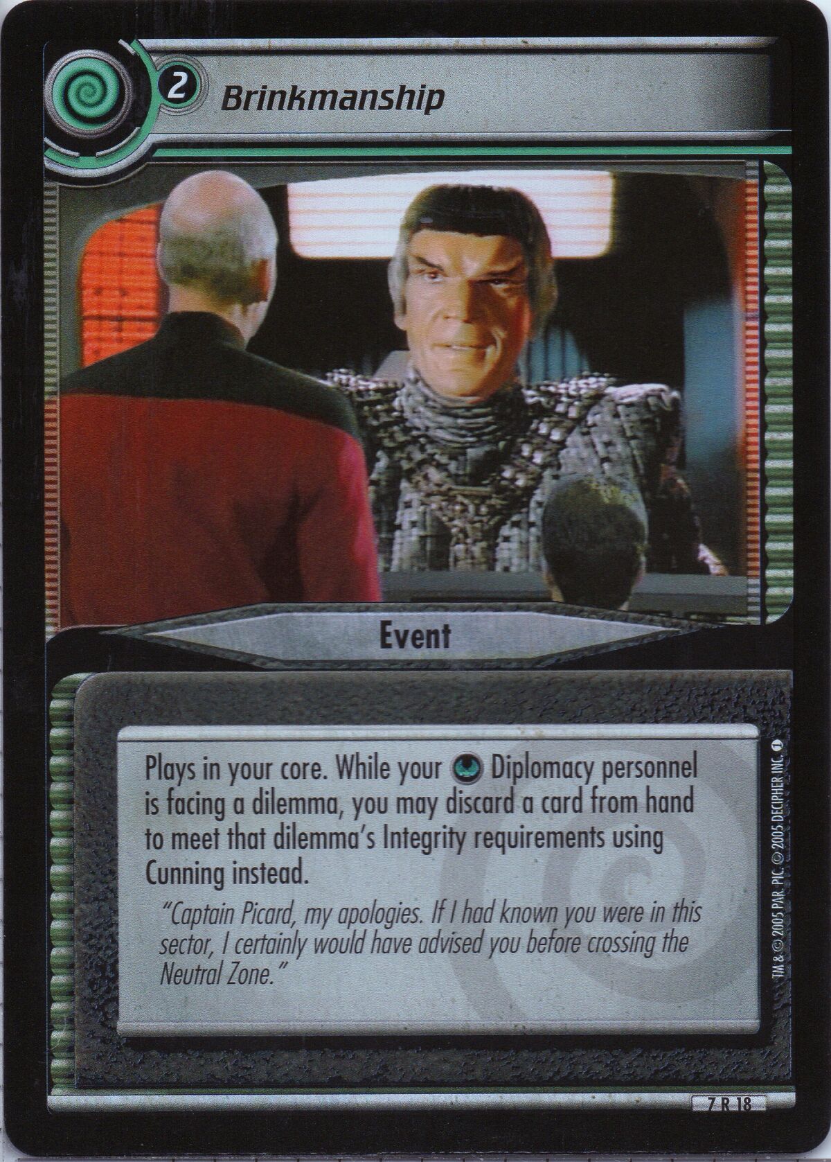 Brinkmanship Snw Cardguide Wiki Fandom