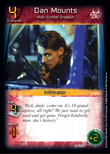 Dan Mounts - High-School Dropout (D0) | CardGuide Wiki | Fandom