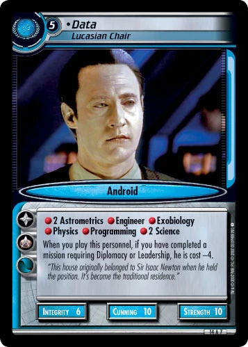 Data - Lucasian Chair (Archive) | CardGuide Wiki | Fandom