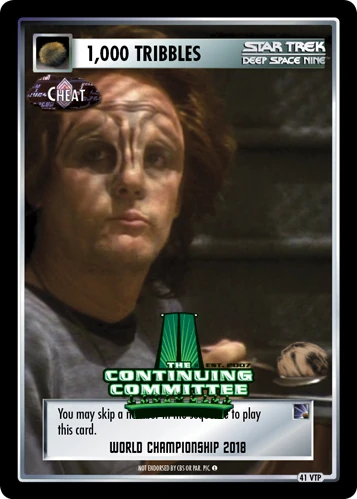 1,000 Tribbles - Cheat (VP TCC) | CardGuide Wiki | Fandom