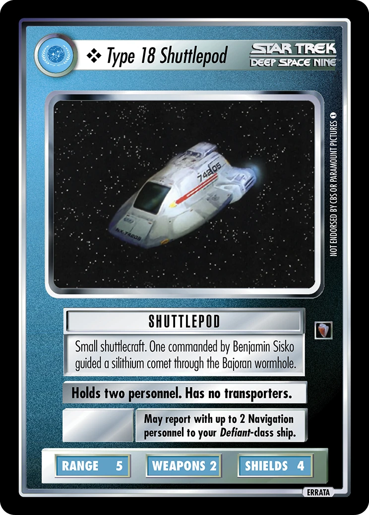 Type 18 Shuttlepod (Errata) (MM) | CardGuide Wiki | Fandom