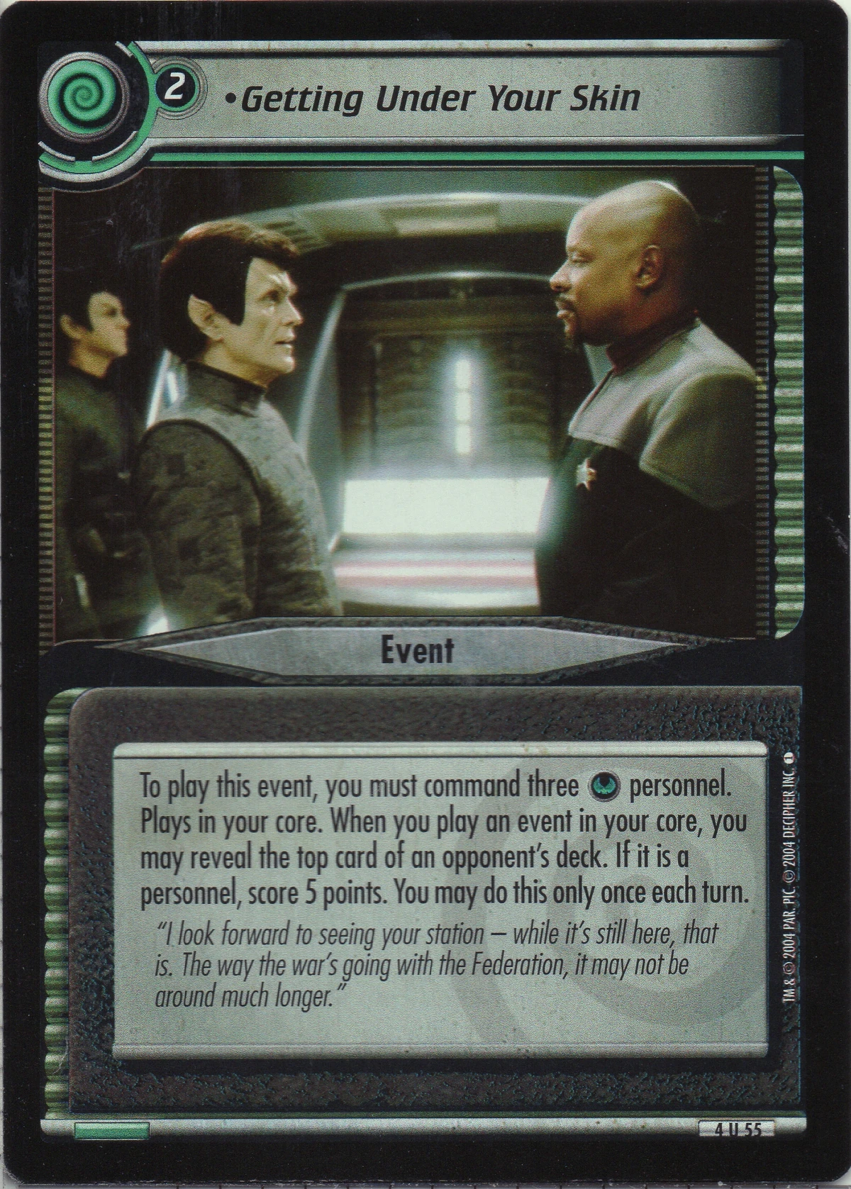 Getting Under Your Skin (NE) | CardGuide Wiki | Fandom