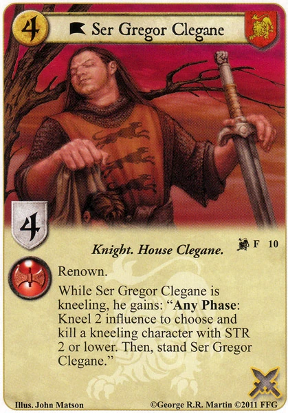 Ser Gregor Clegane (LotR) | CardGuide Wiki | Fandom