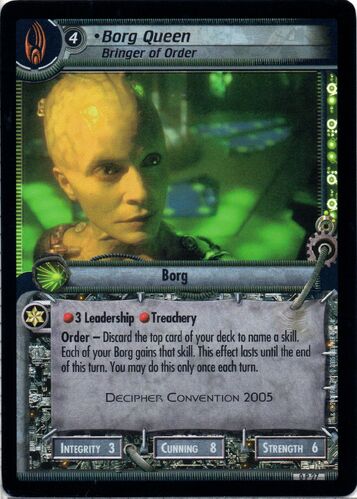 Borg Queen - Bringer of Order (P) | CardGuide Wiki | Fandom