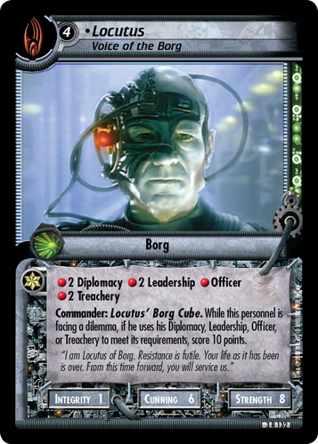 Locutus - Voice of the Borg (Errata) | CardGuide Wiki | Fandom