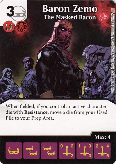 Baron Zemo - The Masked Baron (CW) | CardGuide Wiki | Fandom