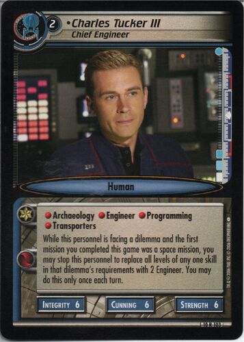 Charles Tucker III - Chief Engineer (CL) | CardGuide Wiki | Fandom