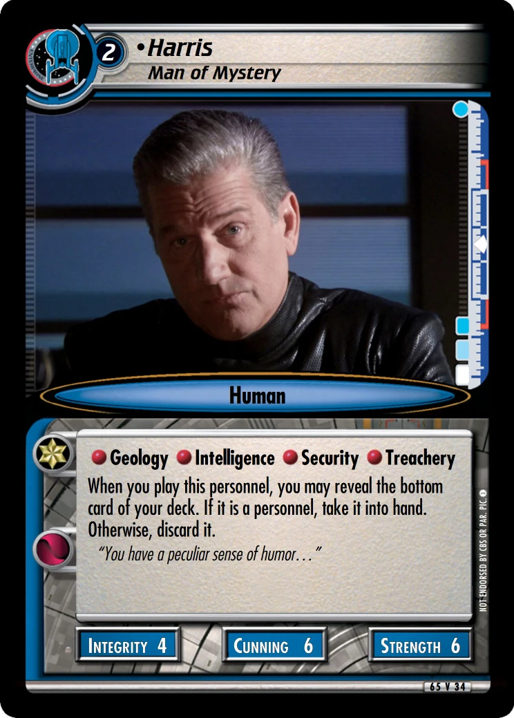 Harris - Man of Mystery (RoF) | CardGuide Wiki | Fandom
