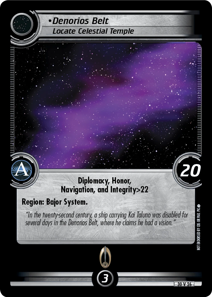 Denorios Belt - Locate Celestial Temple (RtG) | CardGuide Wiki | Fandom