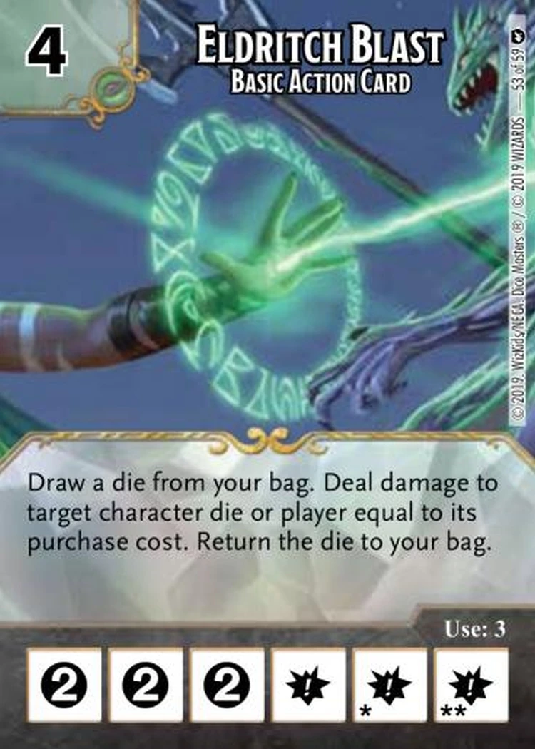 Eldritch Blast - Basic Action Card (TIWCB) | CardGuide Wiki | Fandom