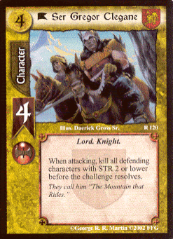 Ser Gregor Clegane (WE) | CardGuide Wiki | Fandom
