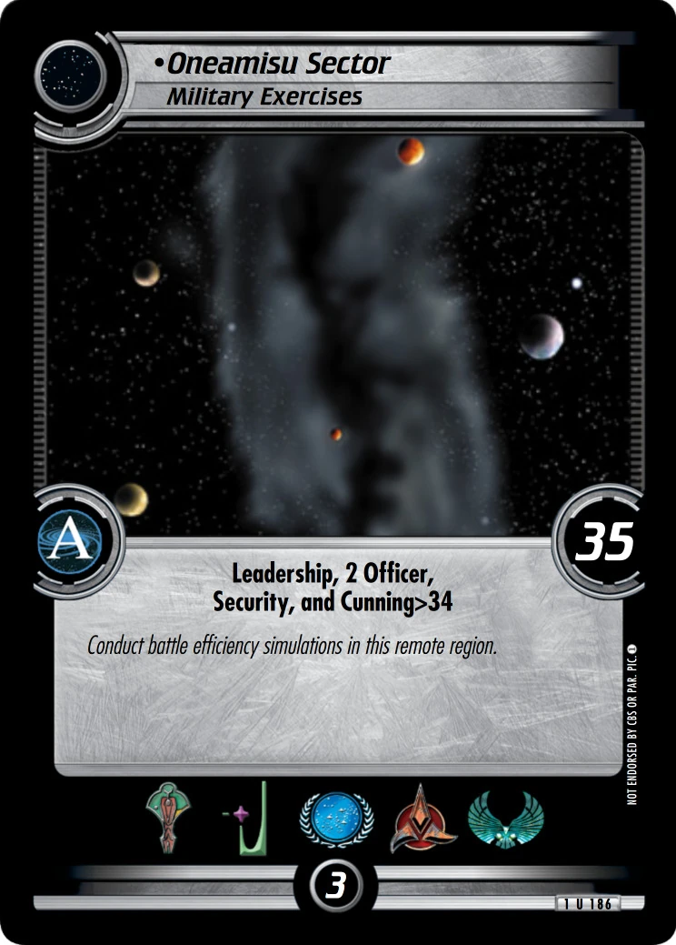 Oneamisu Sector - Military Exercises (Errata) (2E) | CardGuide Wiki | Fandom
