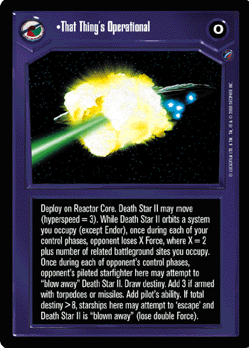 That Thing's Operational | CardGuide Wiki | Fandom