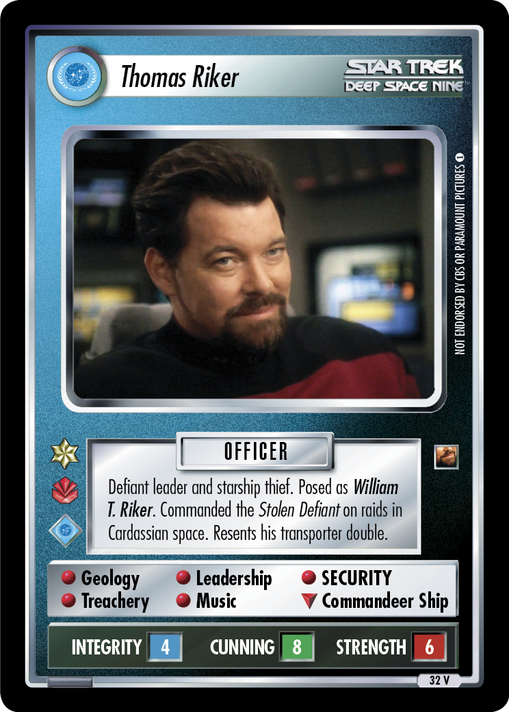 Thomas Riker Tm Cardguide Wiki Fandom
