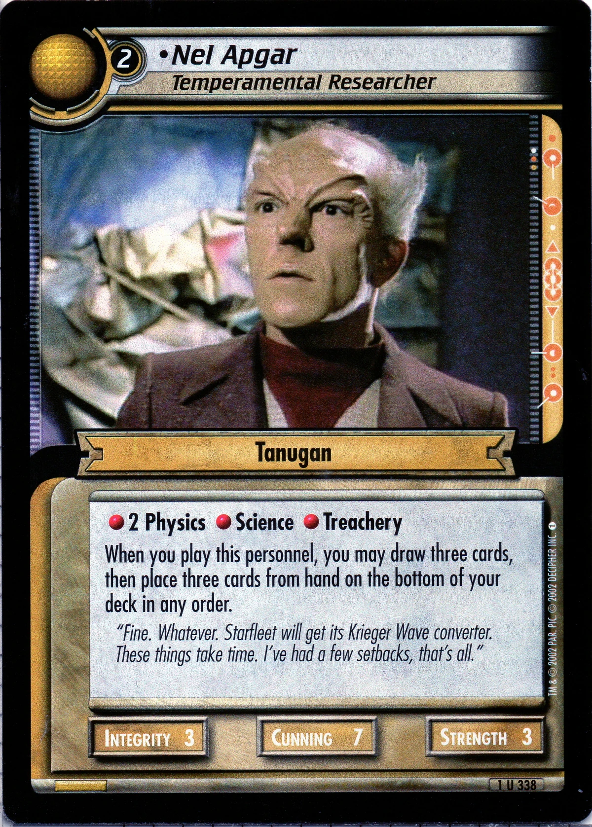 Nel Apgar - Temperamental Researcher (2E) | CardGuide Wiki | Fandom