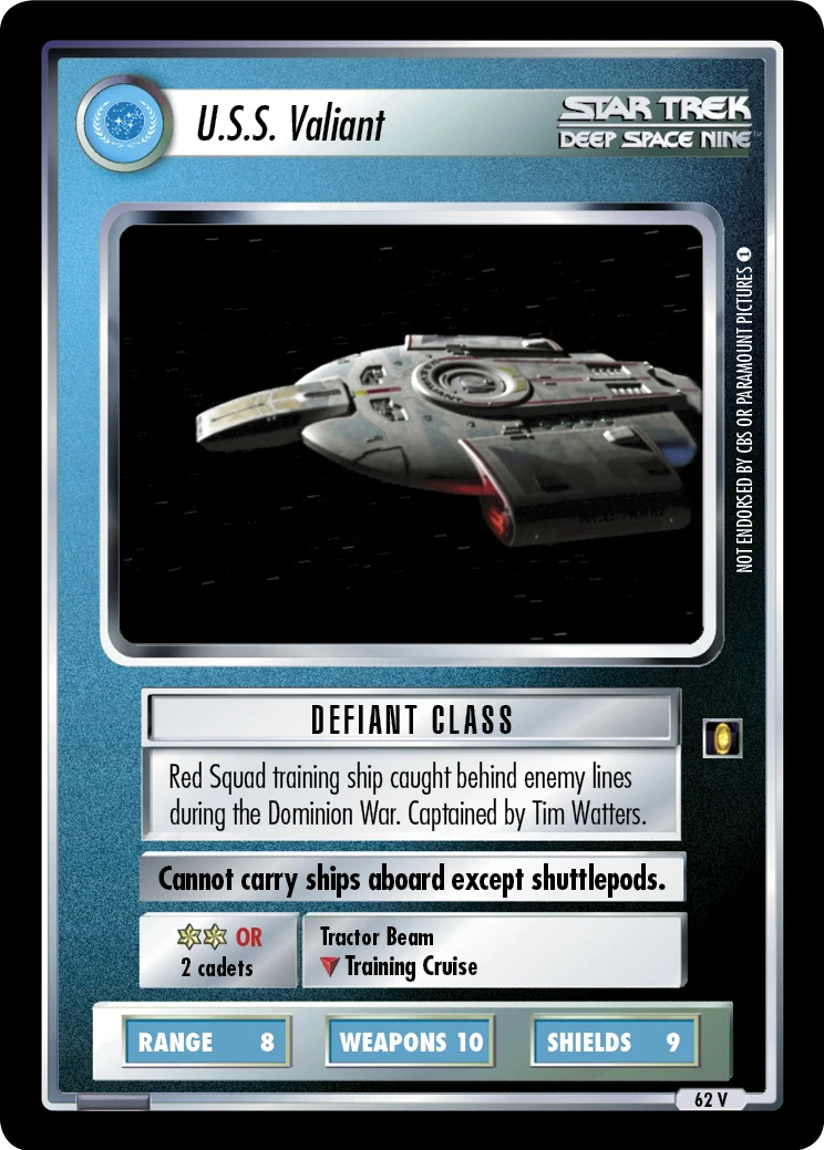 U.S.S. Valiant | CardGuide Wiki | Fandom