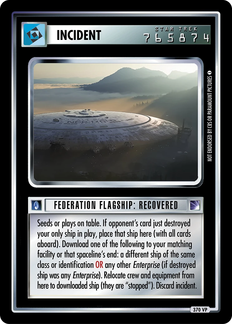 Federation Flagship: Recovered (370VP) | CardGuide Wiki | Fandom