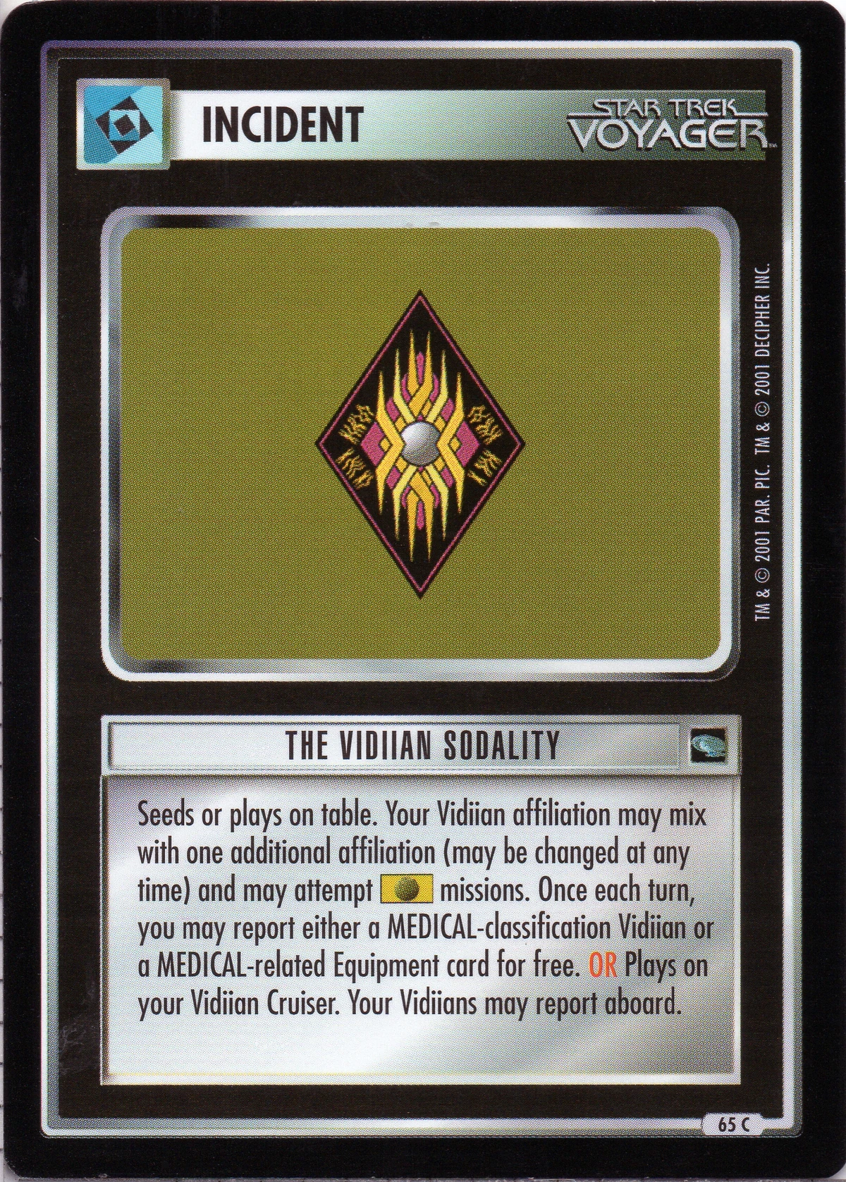 The Vidiian Sodality (VOY) | CardGuide Wiki | Fandom
