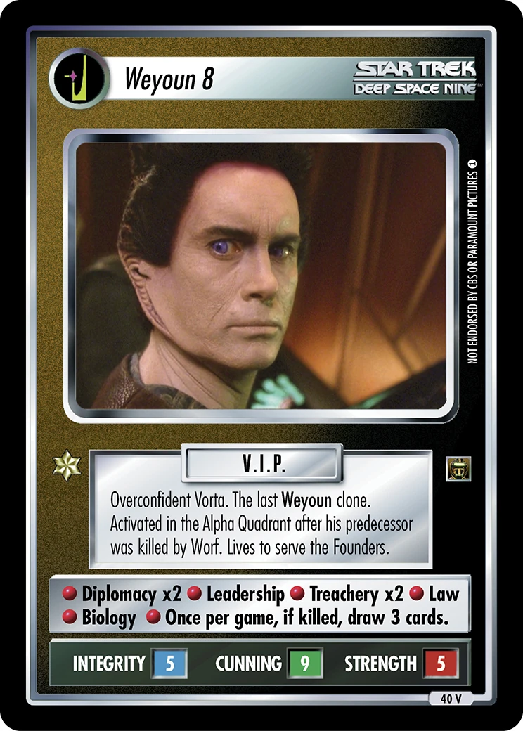 Weyoun 8 (DoW) | CardGuide Wiki | Fandom