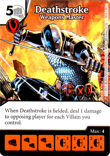 Deathstroke Weapons Master Jldm Cardguide Wiki Fandom